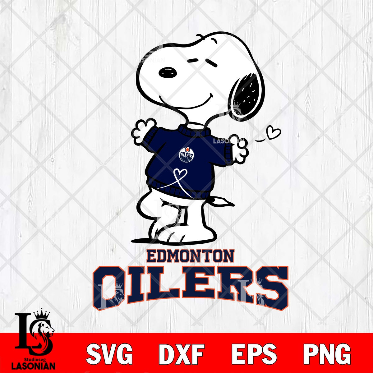 Edmonton Oilers snoopy cartoon illustration File cut , Criucut ...