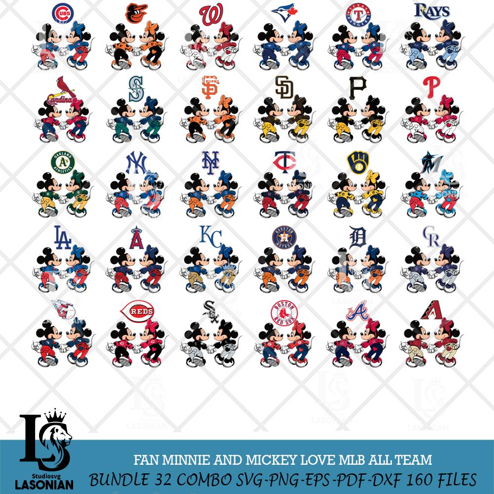 Fan Minnie And Mickey Love MLB – lasoniansvg