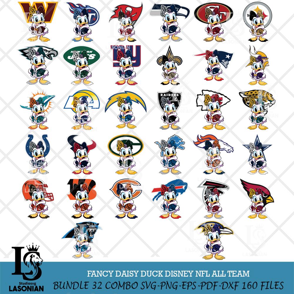 Fancy Daisy Duck Disney NFL – lasoniansvg
