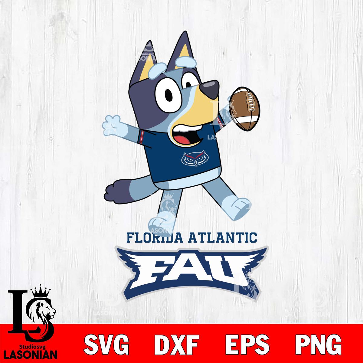 Florida Atlantic Owls Bluey Sport Football – lasoniansvg