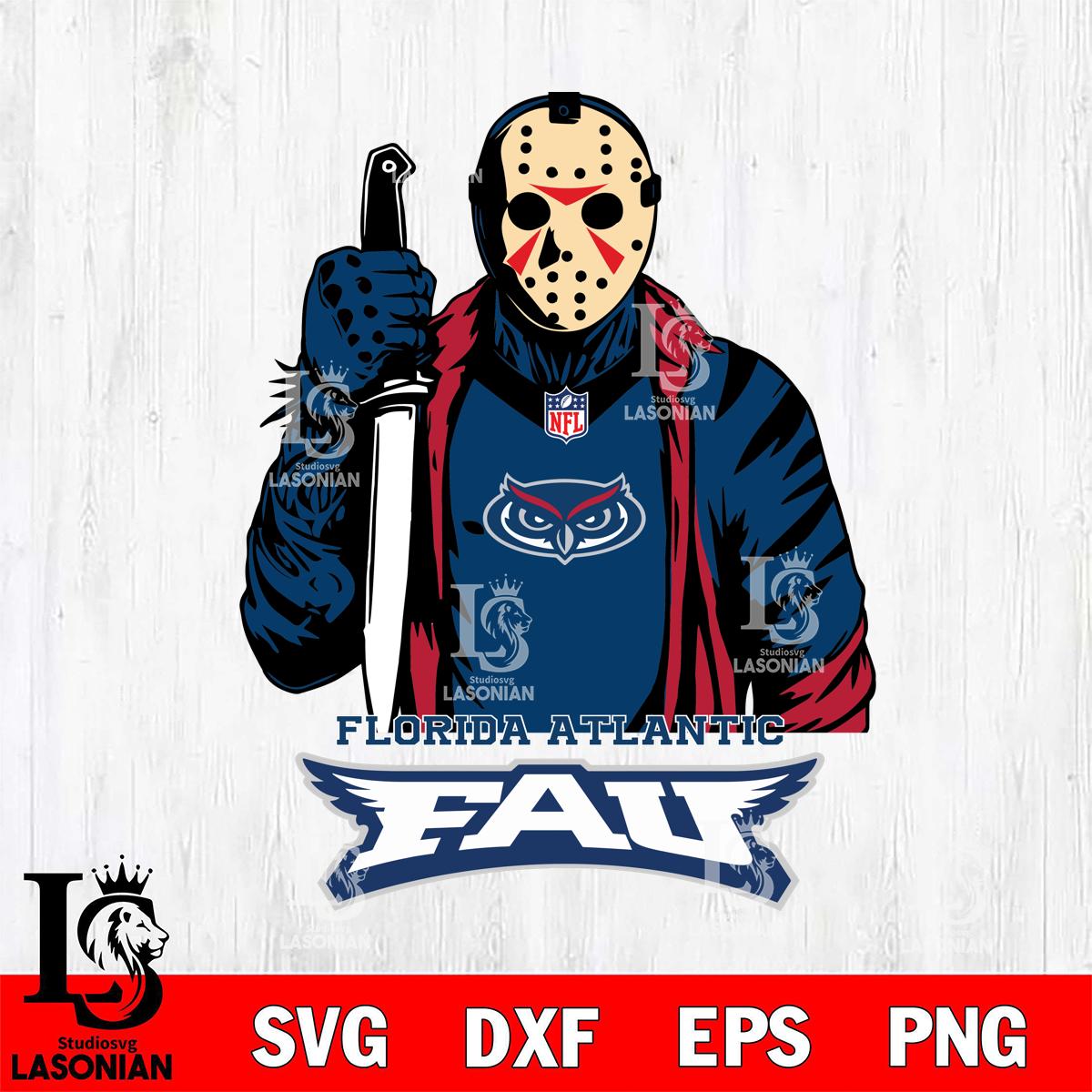 Florida Atlantic Owls Jason Voorhees Horror 3 – lasoniansvg