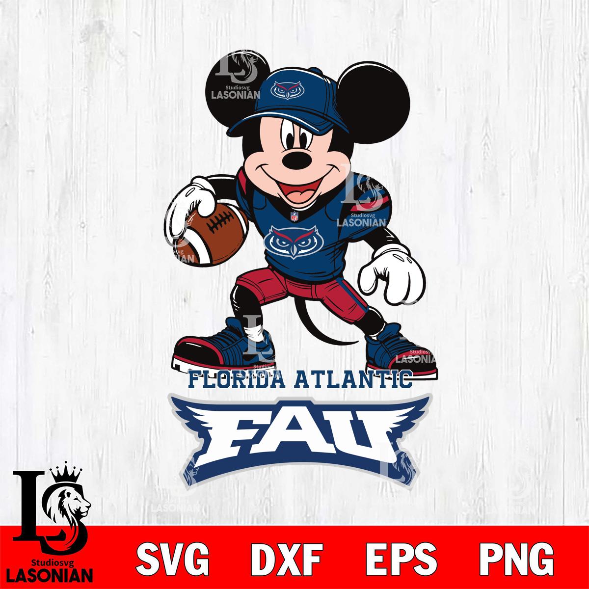 Florida Atlantic Owls Mikey Mouse Disney – lasoniansvg