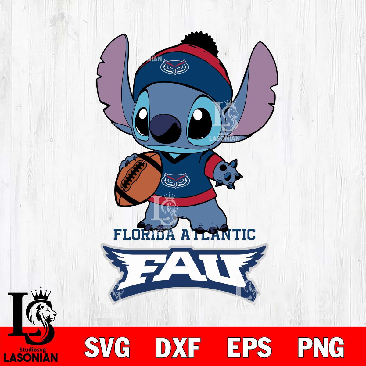 Florida Atlantic Owls Stitch Disney – lasoniansvg