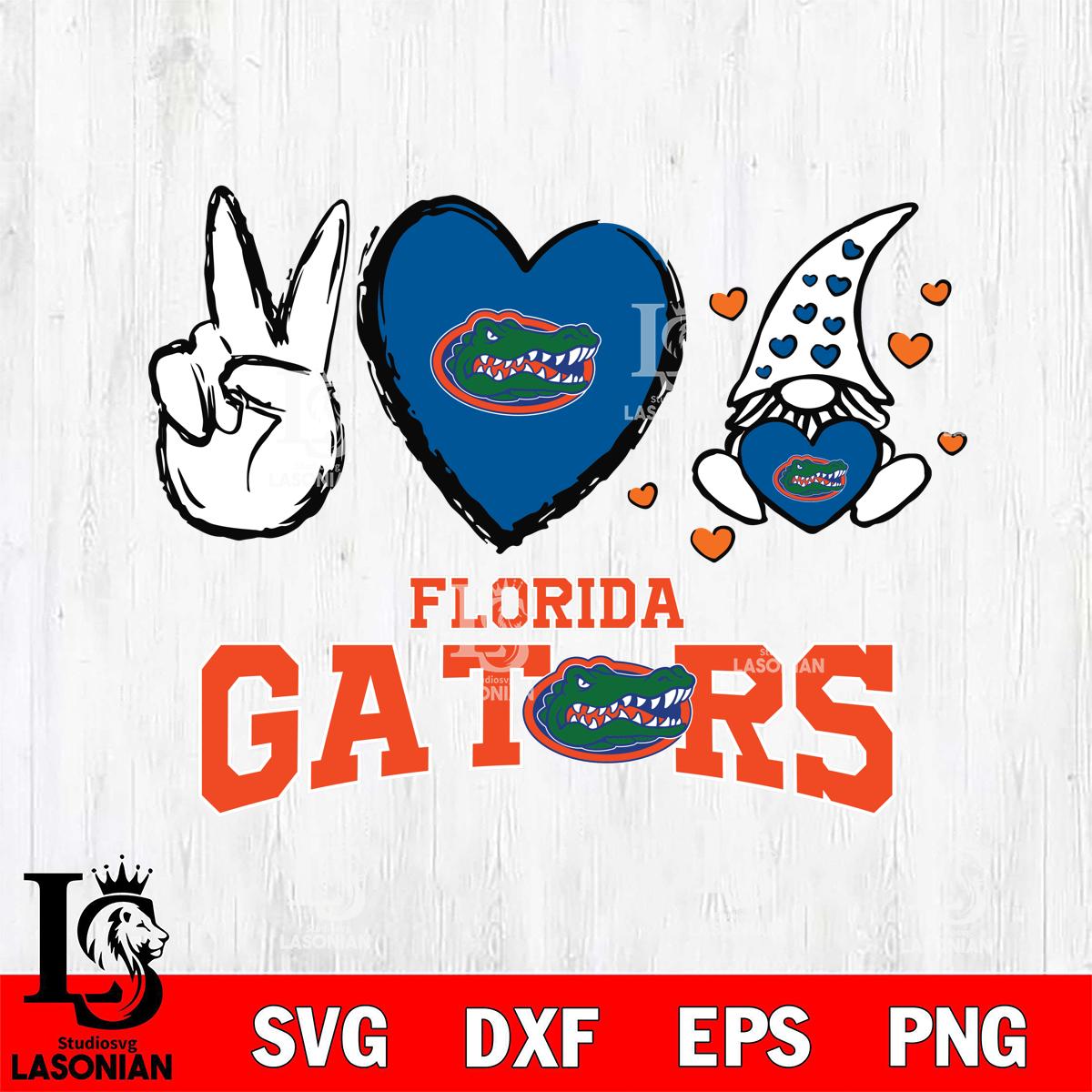 Florida Gators Gnomes Peace & Love – lasoniansvg