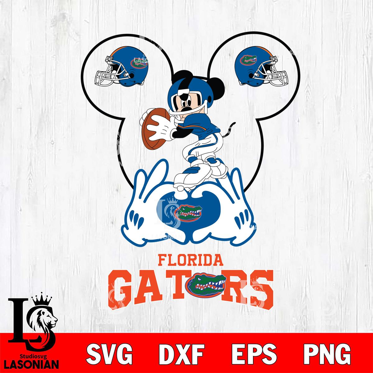 Florida Gators Mickey Heart Rugby – lasoniansvg