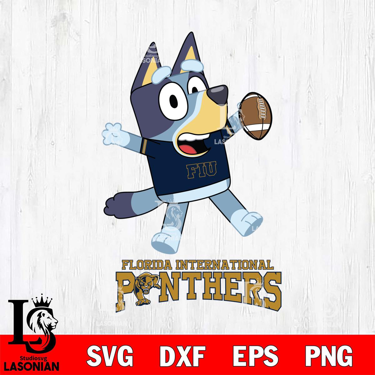Florida International Panthers Bluey Sport Football – lasoniansvg