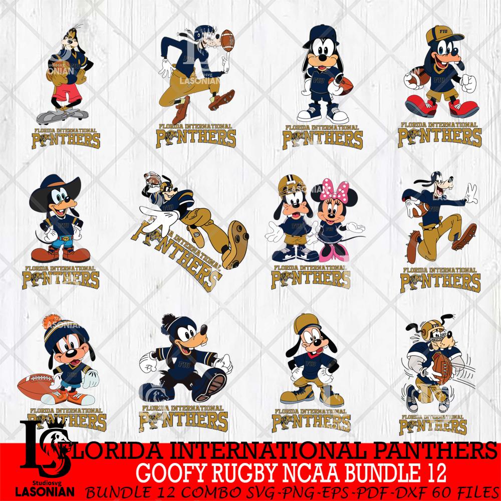 Florida International Panthers Goofy Rugby Disney NCAA Bundle 12 ...