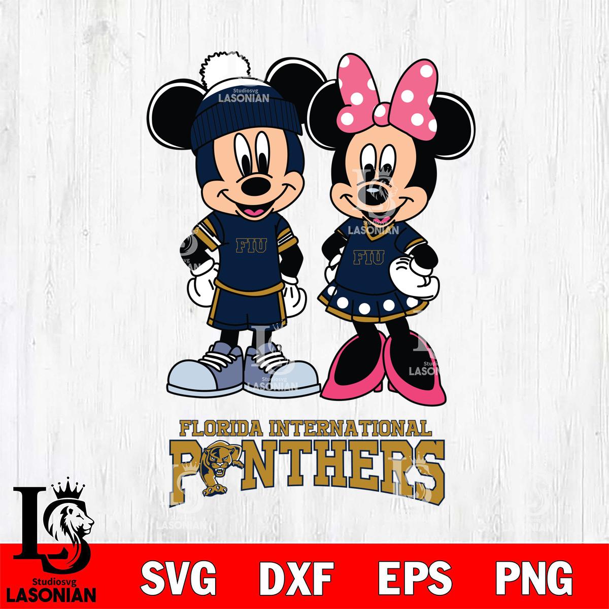 Florida International Panthers Mickey Minnie Mouse Pink – lasoniansvg