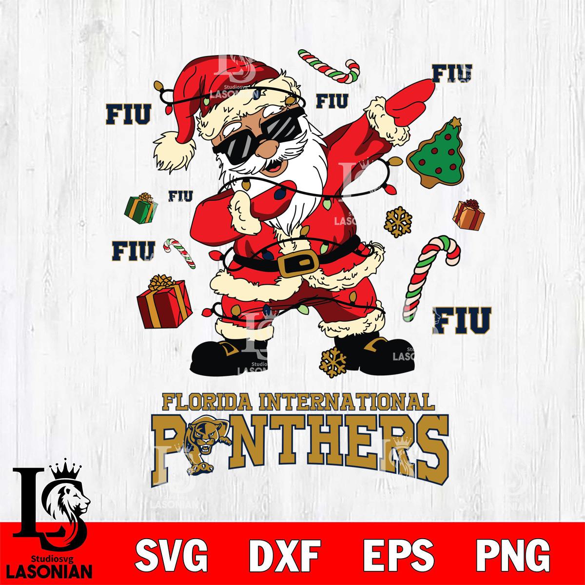 Florida International Panthers Santa Claus Football – lasoniansvg