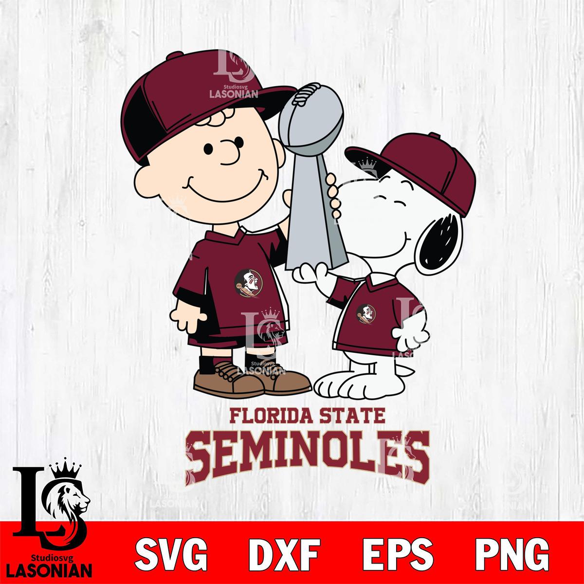 Florida State Seminoles Charlie Brown and Snoopy Champions – lasoniansvg