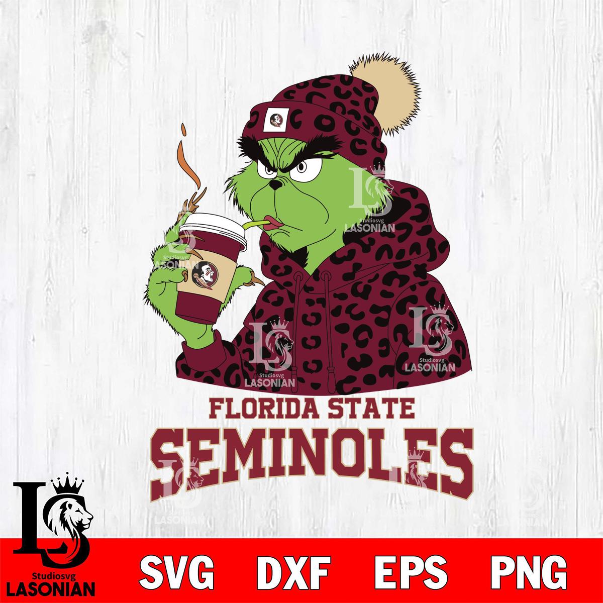 Florida State Seminoles Grinch Leopard Christmas – lasoniansvg