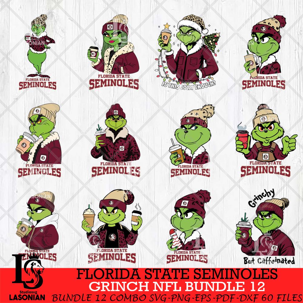 Florida State Seminoles Grinch NFL Bundle 12 SVG – lasoniansvg