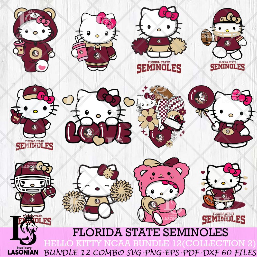 Florida State Seminoles Hello Kitty Bundle 12 SVG – lasoniansvg