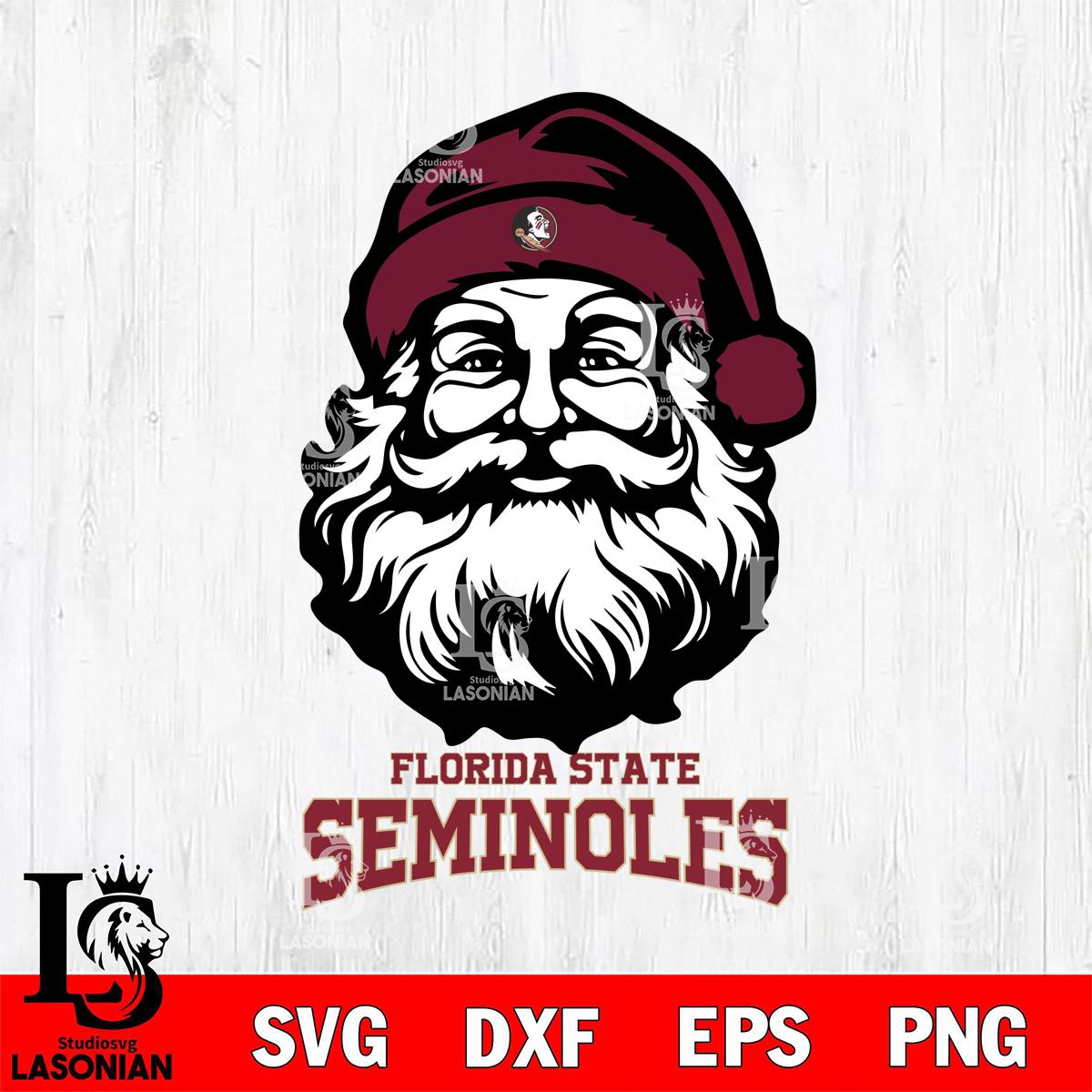 Florida State Seminoles Santa Claus Christmas – lasoniansvg
