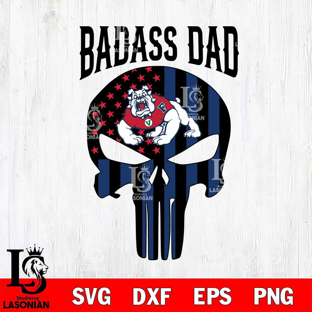 Fresno State Bulldogs Badass Dad – lasoniansvg