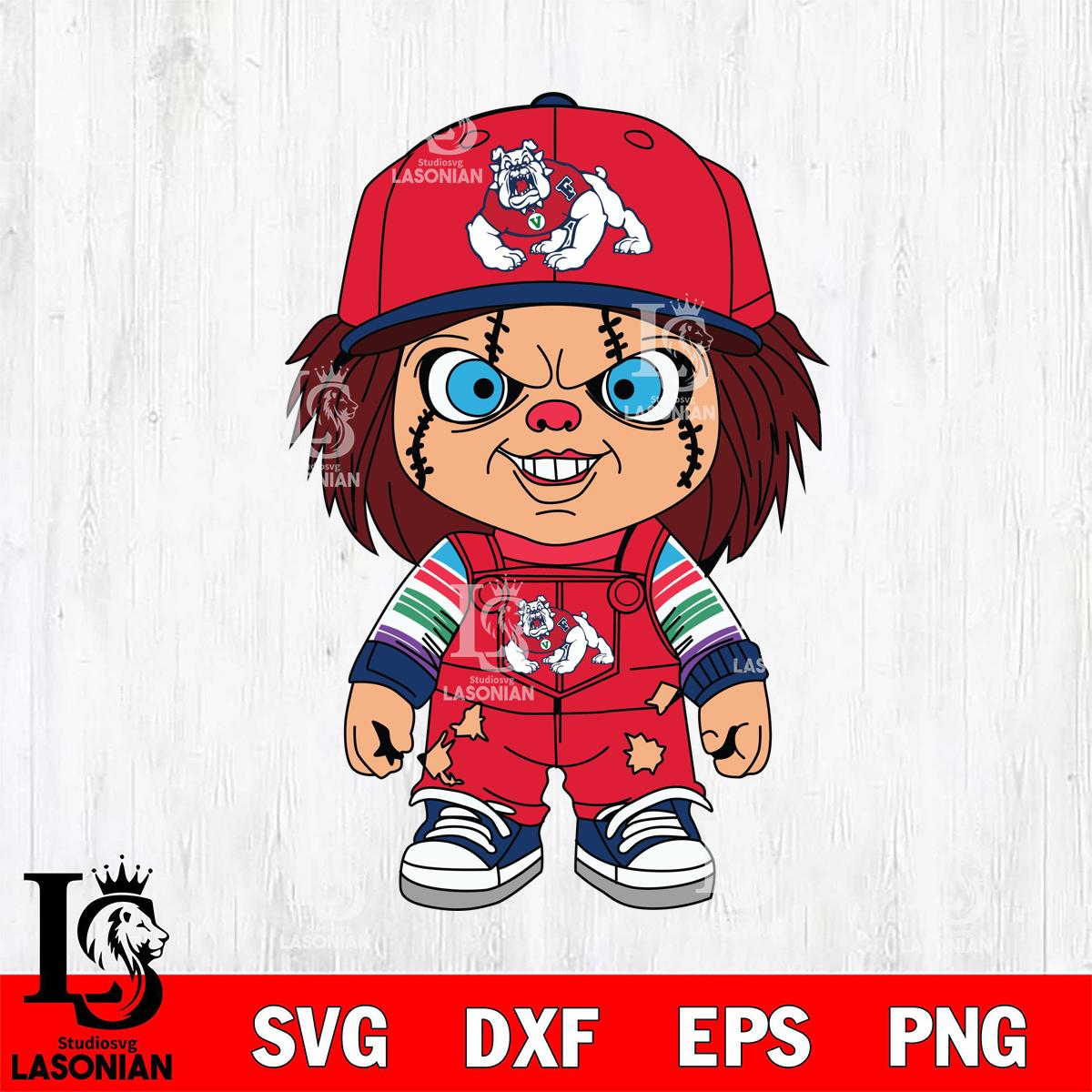 Fresno State Bulldogs Chucky Football Horror Halloween – lasoniansvg