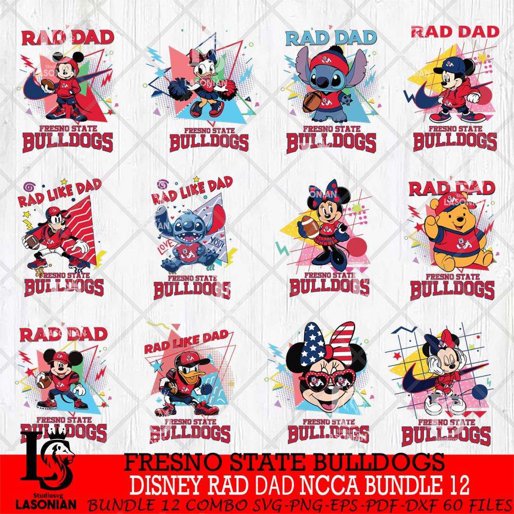 Fresno State Bulldogs Disney Rad Dad NCAA Bundle 12 – lasoniansvg