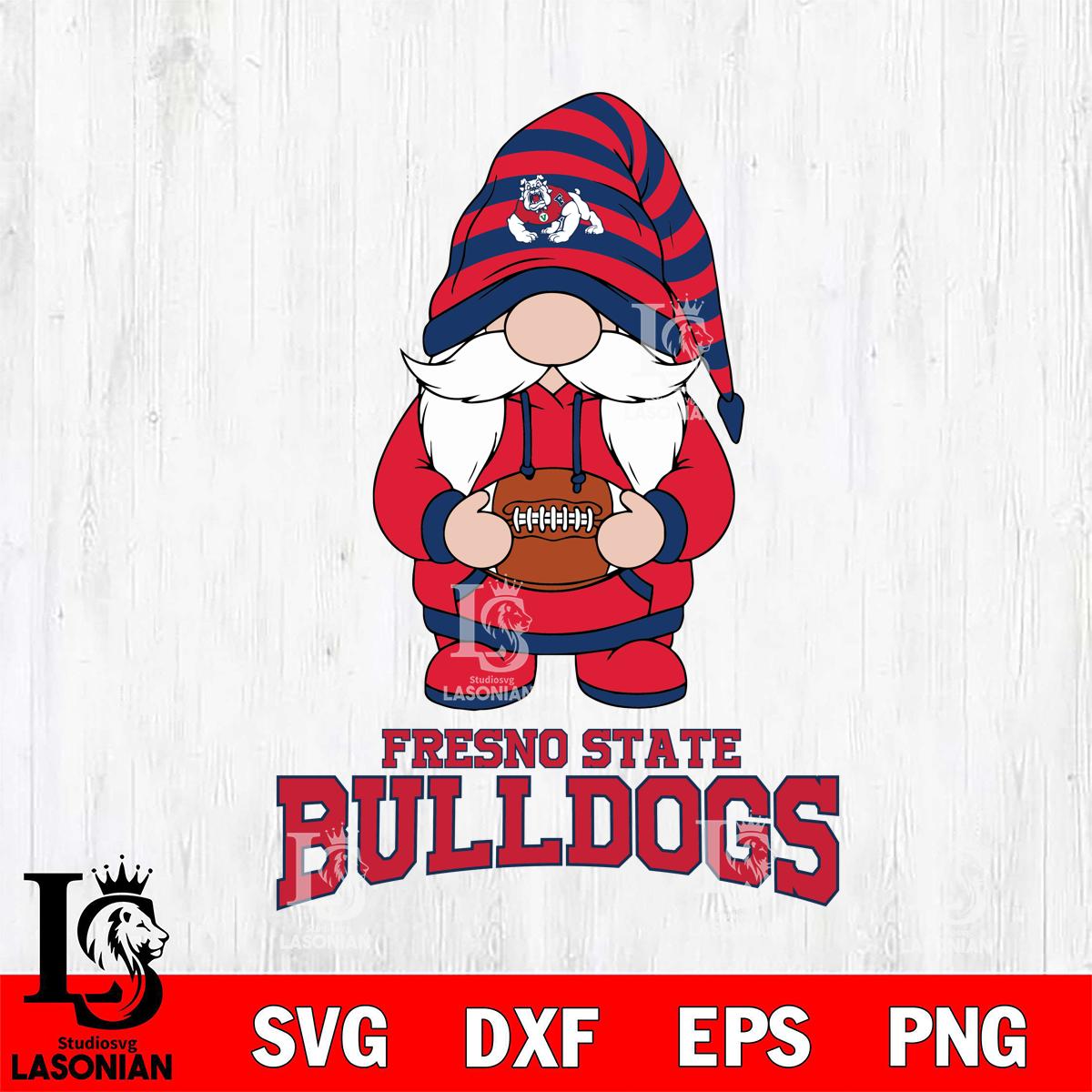 Fresno State Bulldogs Gnome Football – lasoniansvg