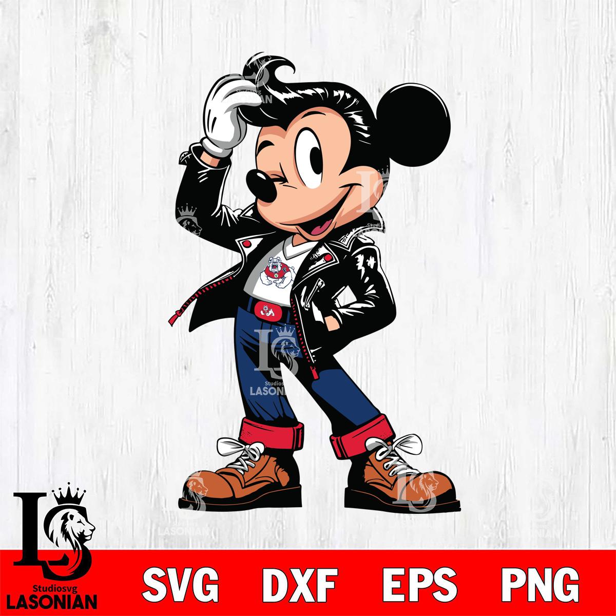 Fresno State Bulldogs Handsome Mickey Mouse – lasoniansvg