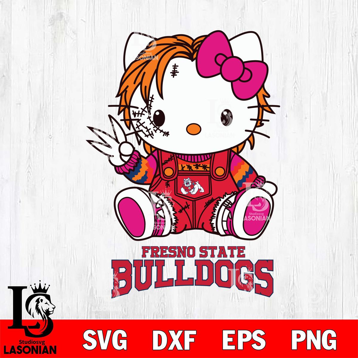 Fresno State Bulldogs Hello Kitty Horror – lasoniansvg