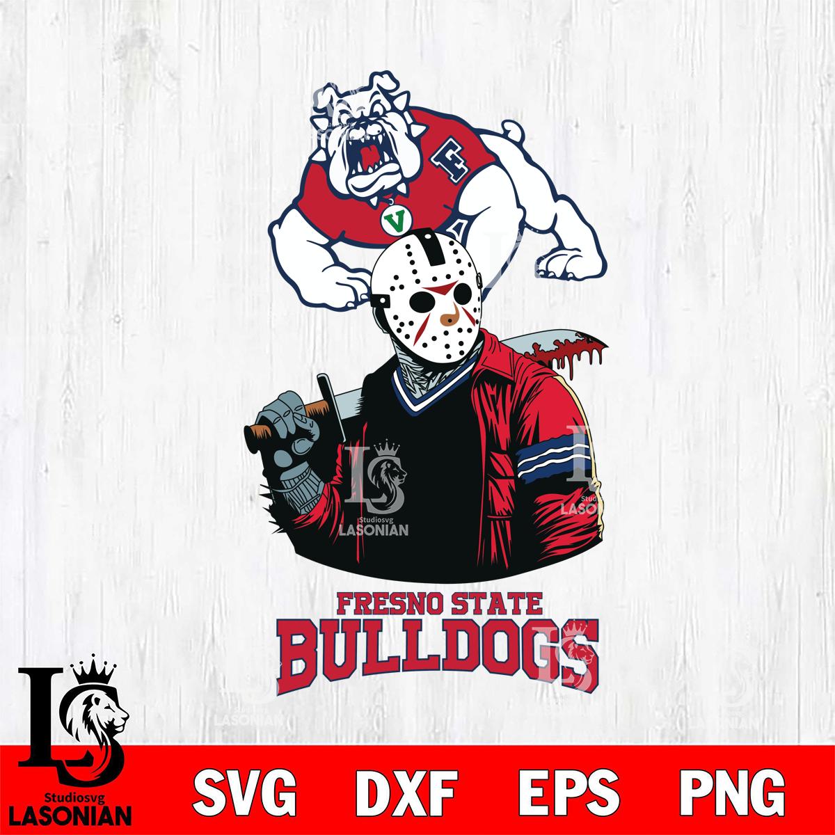 Fresno State Bulldogs Jason Voorhees 10 – lasoniansvg