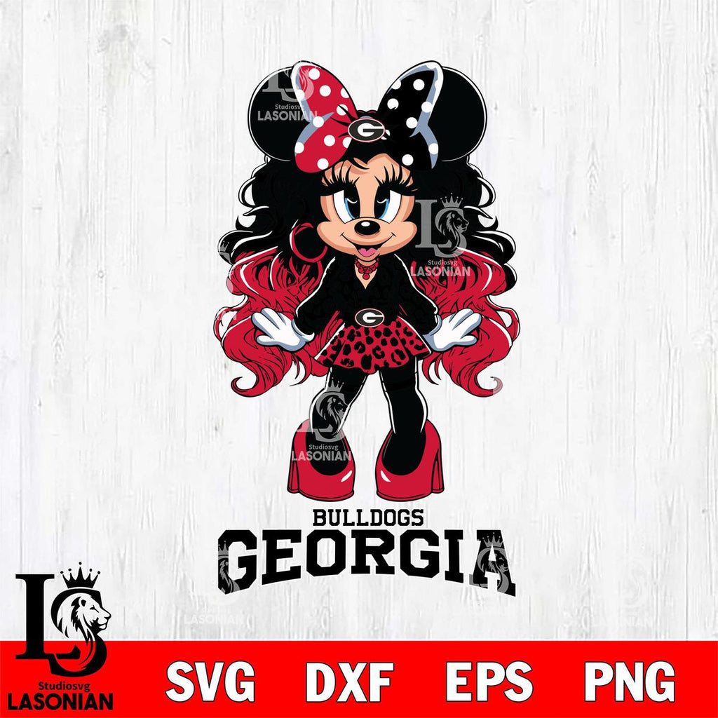 Georgia Bulldogs Beauty Minnie Mouse – lasoniansvg