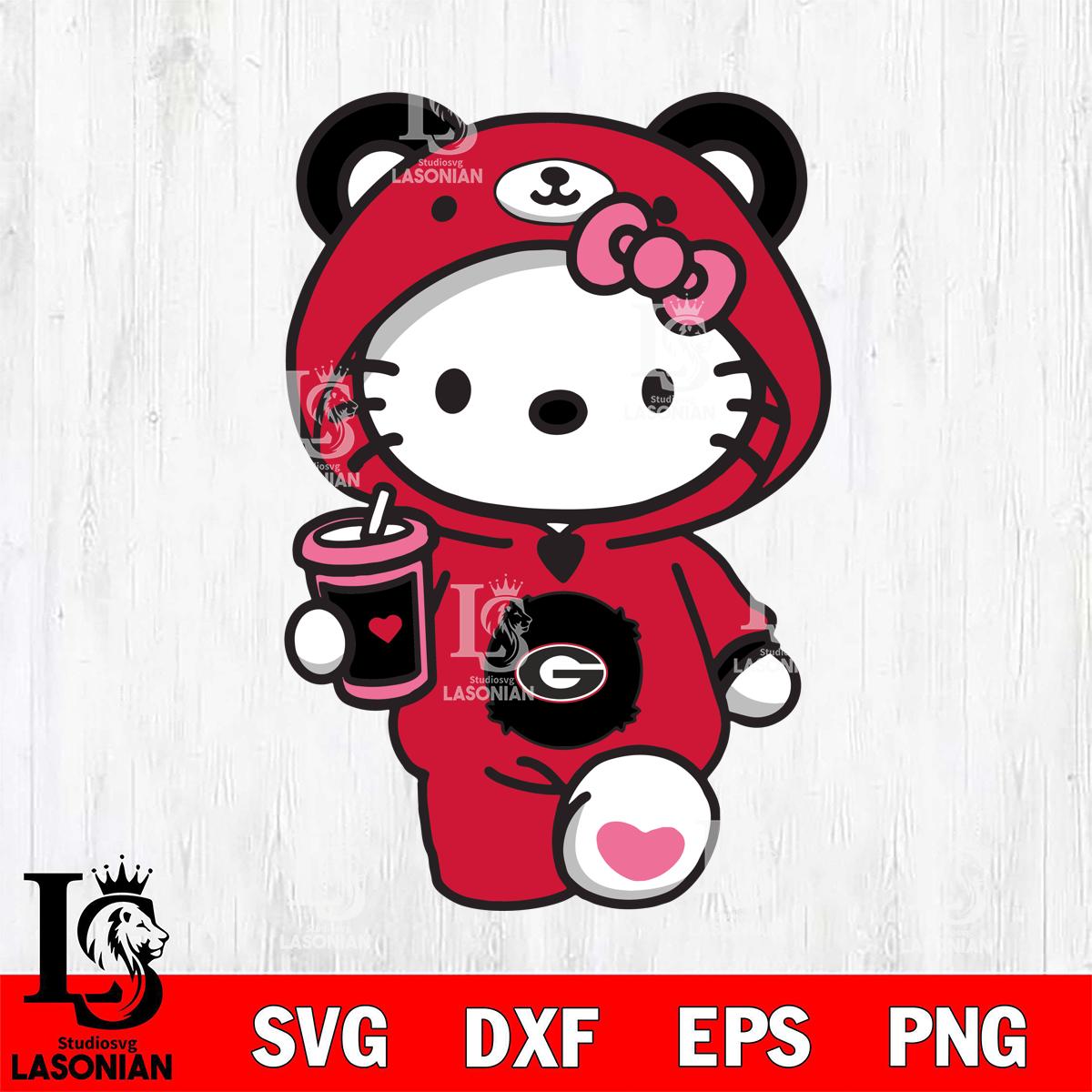 Georgia Bulldogs Cute Hello Kitty – lasoniansvg