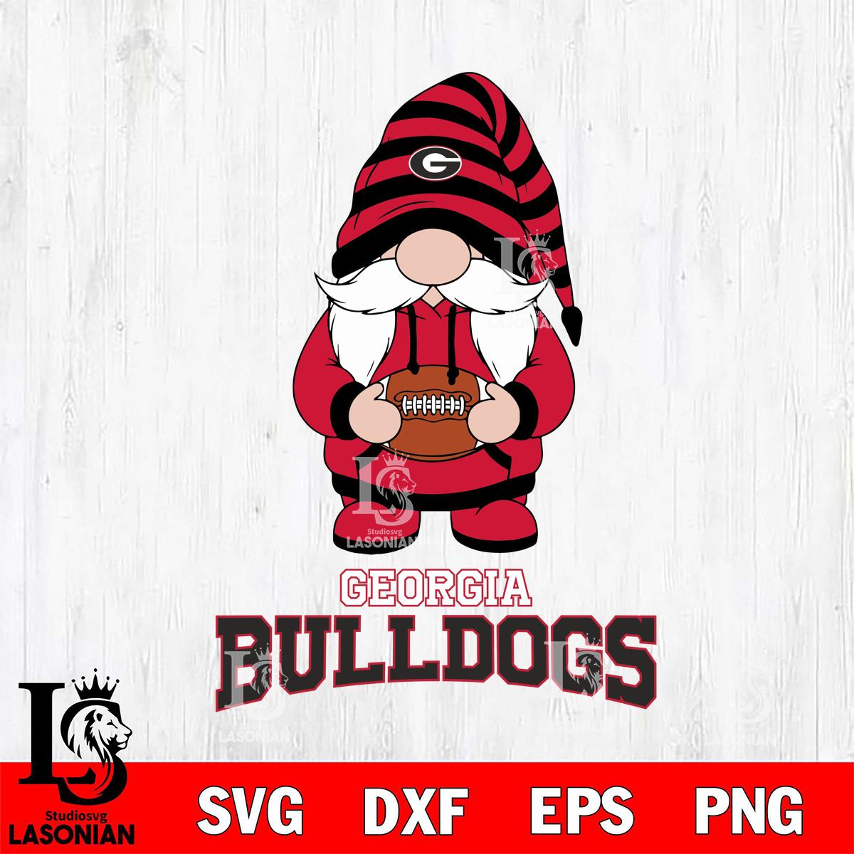 Georgia Bulldogs Gnome Football – lasoniansvg