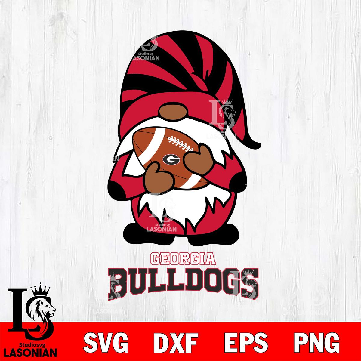 Georgia Bulldogs Gnomes Football – lasoniansvg