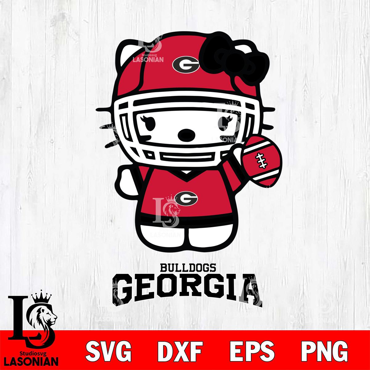 Georgia Bulldogs Hello Kitty NCAA 1 – lasoniansvg