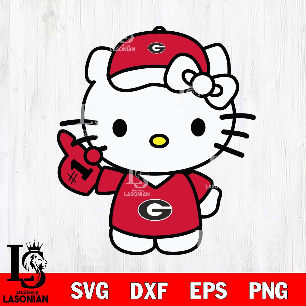 Georgia Bulldogs Hello Kitty sport 5 – lasoniansvg