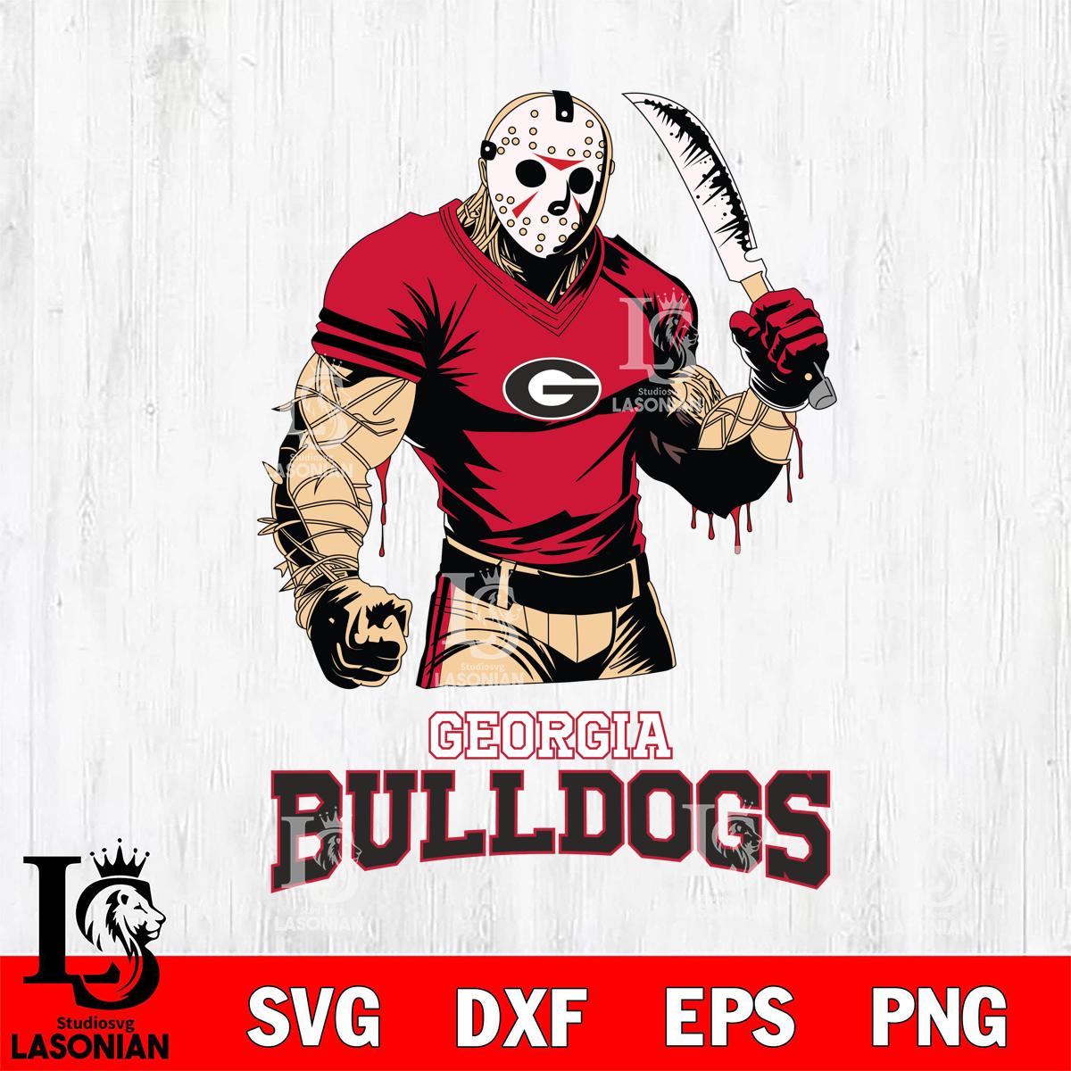 Georgia Bulldogs Jason Voorhees – lasoniansvg