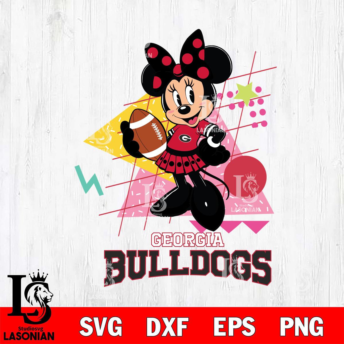 Georgia Bulldogs Minnie Mouse Sport – lasoniansvg