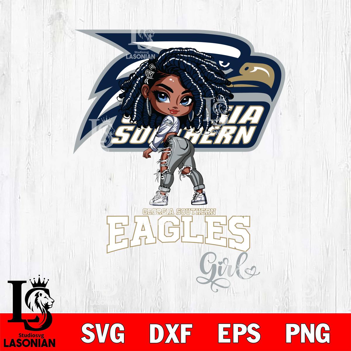 Georgia Southern Eagles Fan Girl – lasoniansvg
