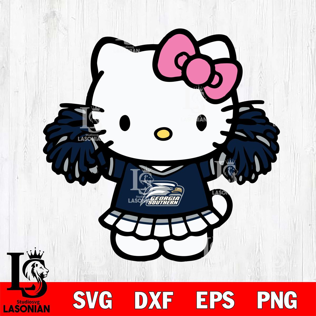 Georgia Southern Eagles Hello Kitty Cheerleader 3 – lasoniansvg