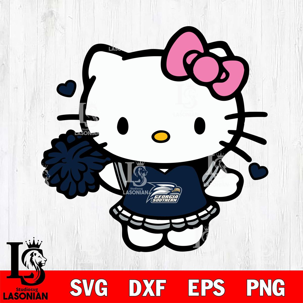 Georgia Southern Eagles Hello Kitty Cheerleader 6 – lasoniansvg