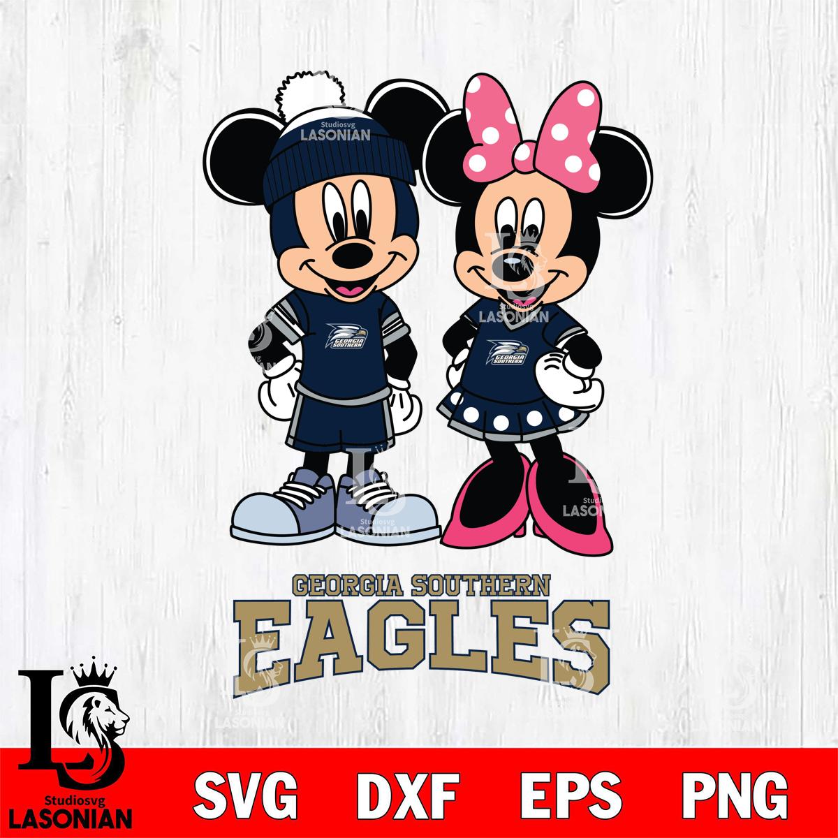 Georgia Southern Eagles Mickey Minnie Mouse Pink – lasoniansvg