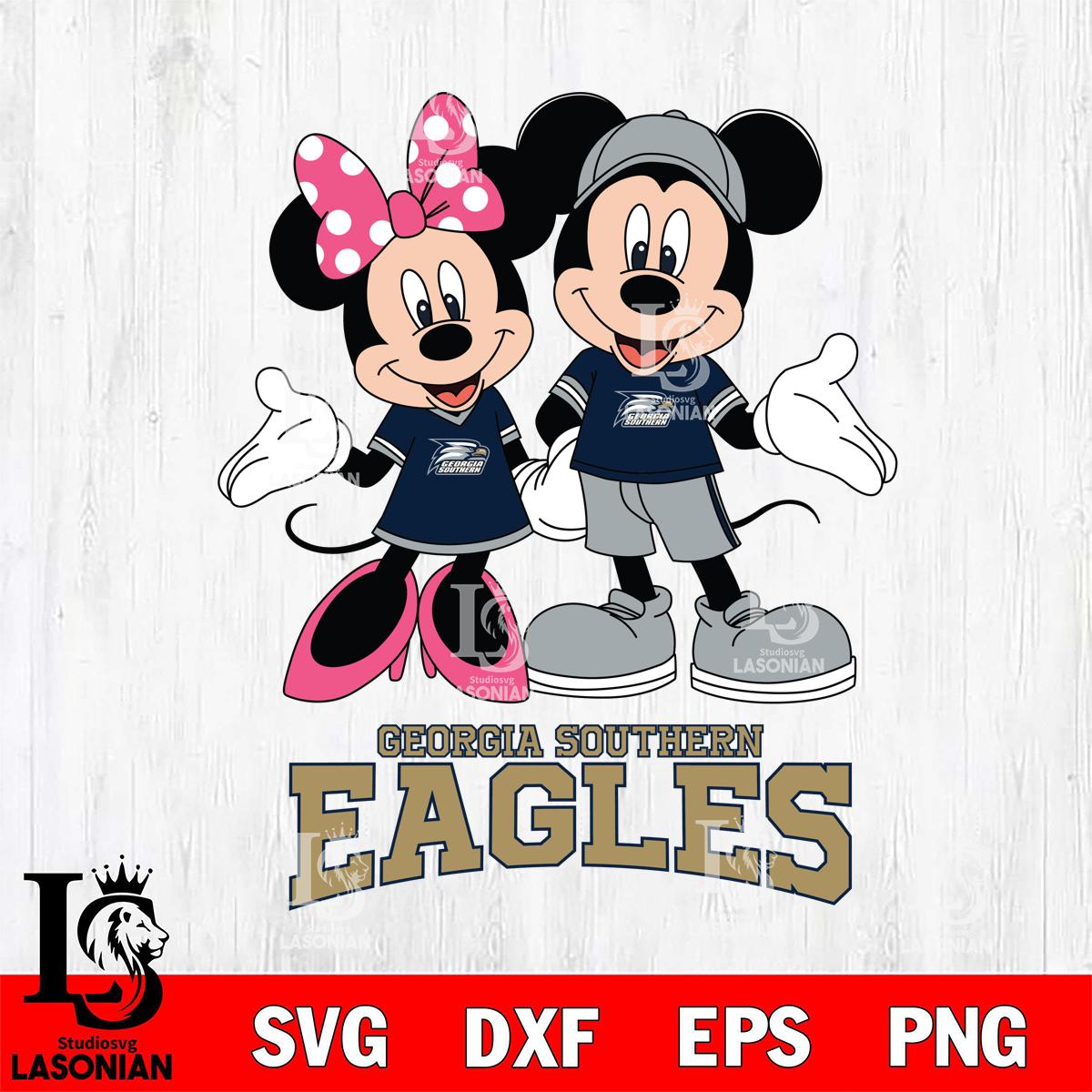 Georgia Southern Eagles Mickey Minnie Mouse Sport – lasoniansvg