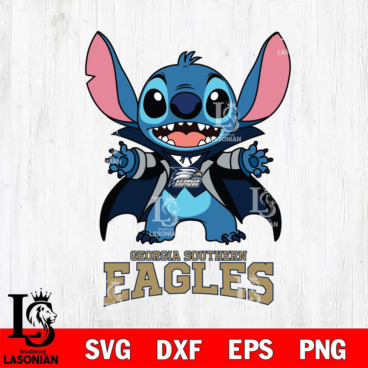 Georgia Southern Eagles Stitch Vampire halloween – lasoniansvg