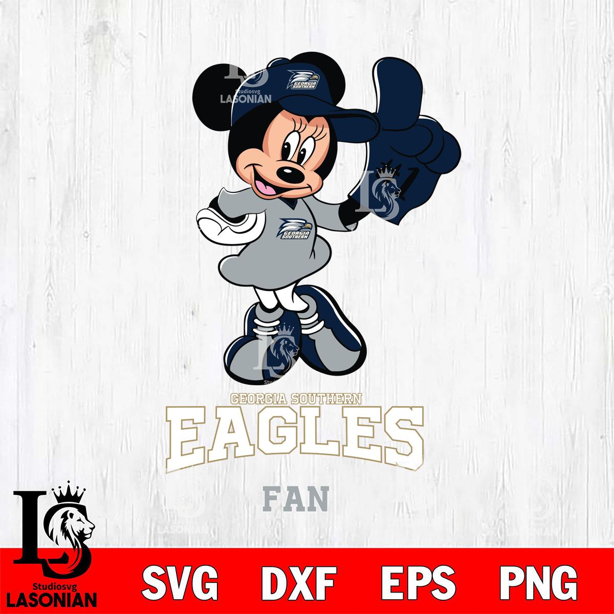 Georgia Southern Eagles #1 Fan Minnie Mouse – lasoniansvg