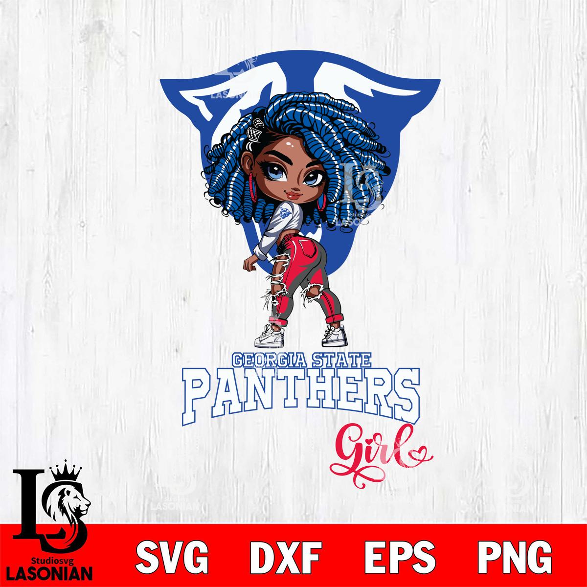 Georgia State Panthers Fan Girl – lasoniansvg