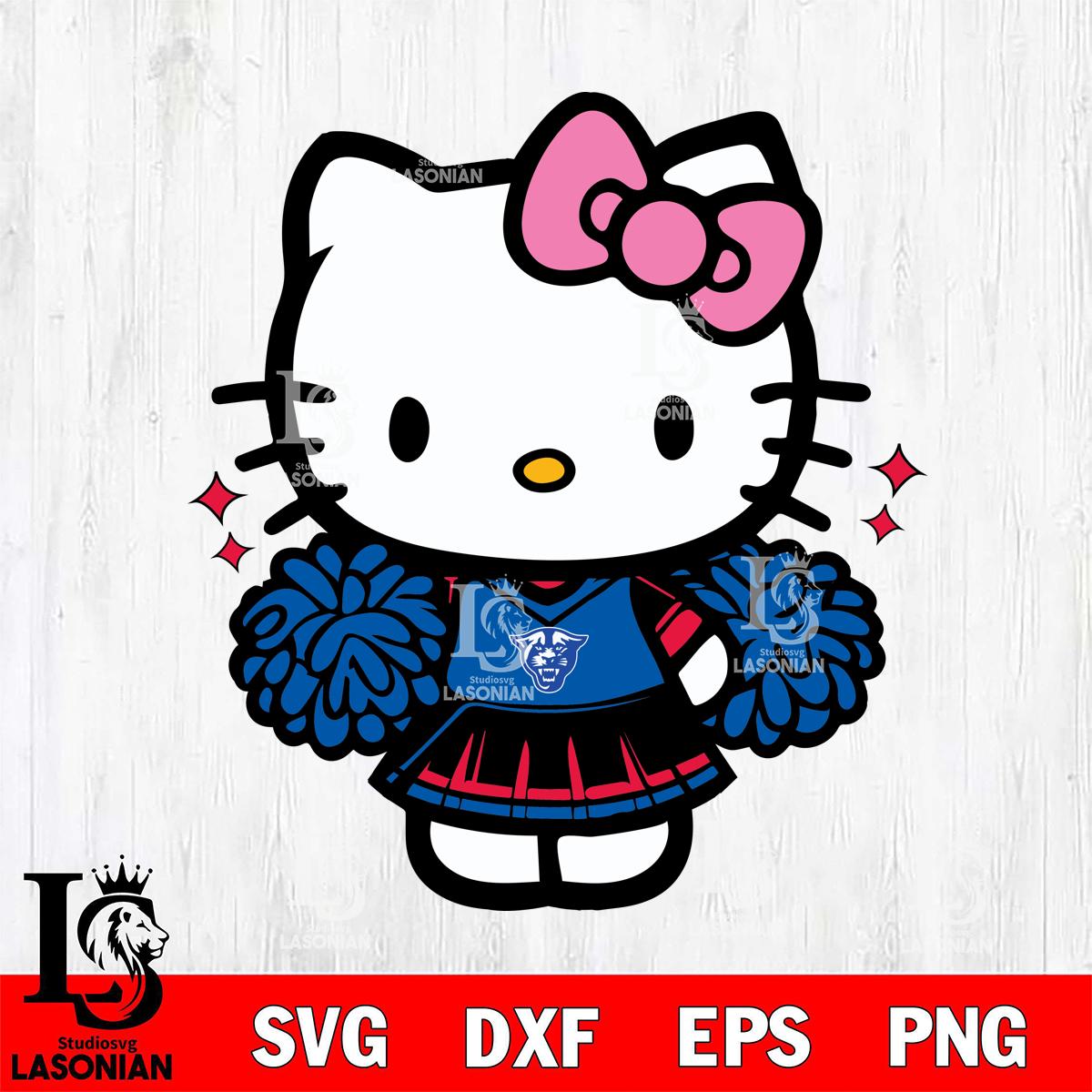 Georgia State Panthers Hello Kitty Cheerleader – lasoniansvg