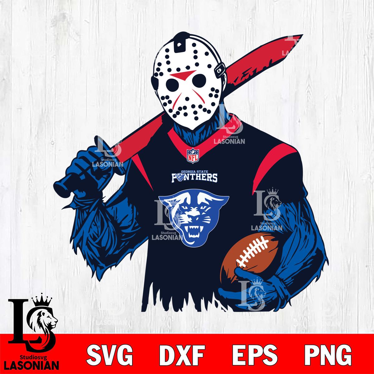 Georgia State Panthers Jason Voorhees Horror 11 – lasoniansvg