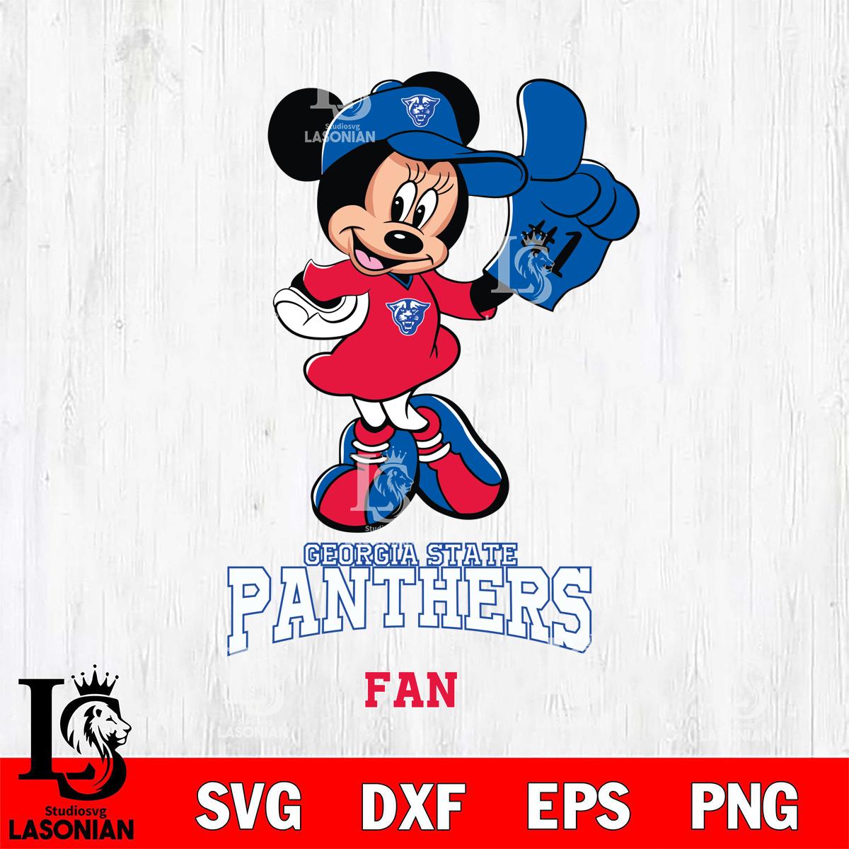 Georgia State Panthers #1 Fan Minnie Mouse – lasoniansvg