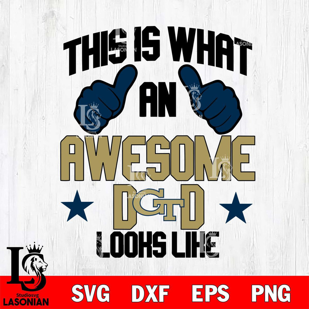 Georgia Tech Yellow Jackets Awesome Dad Looks like – lasoniansvg