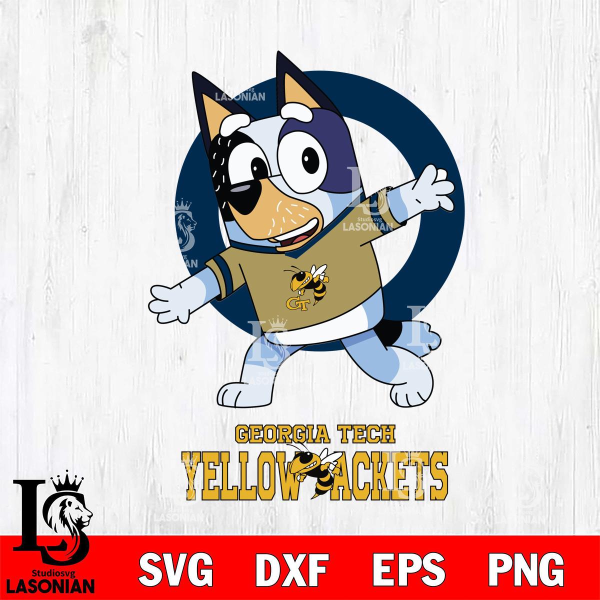 Georgia Tech Yellow Jackets Bandit Heeler Rugby – lasoniansvg