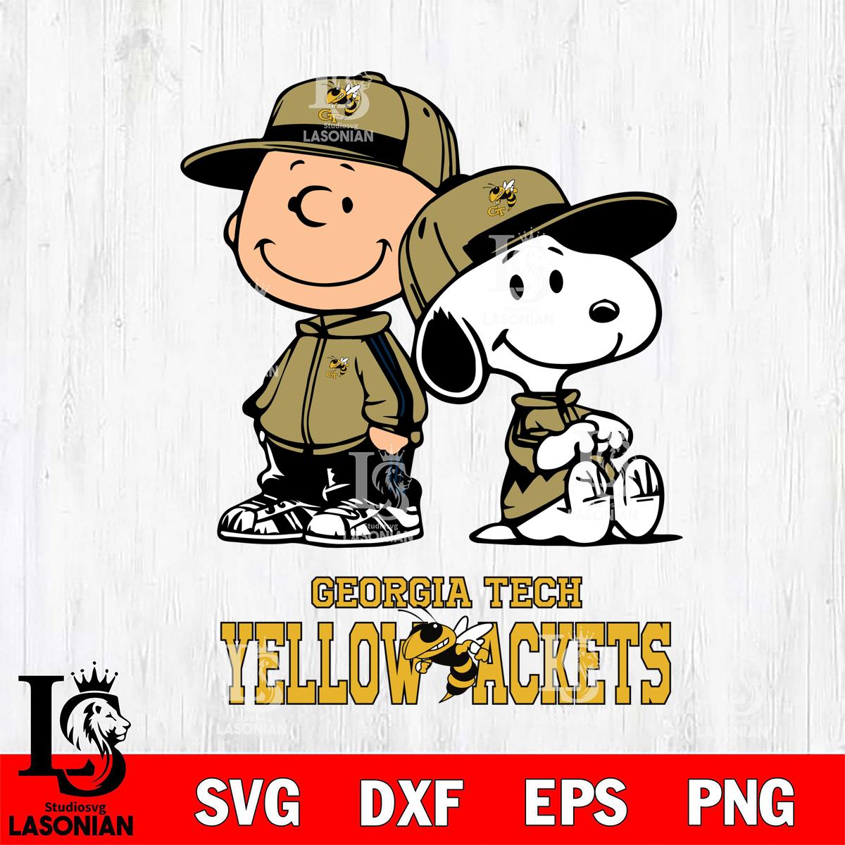 Georgia Tech Yellow Jackets Charlie Brown Snoopy Champions – lasoniansvg