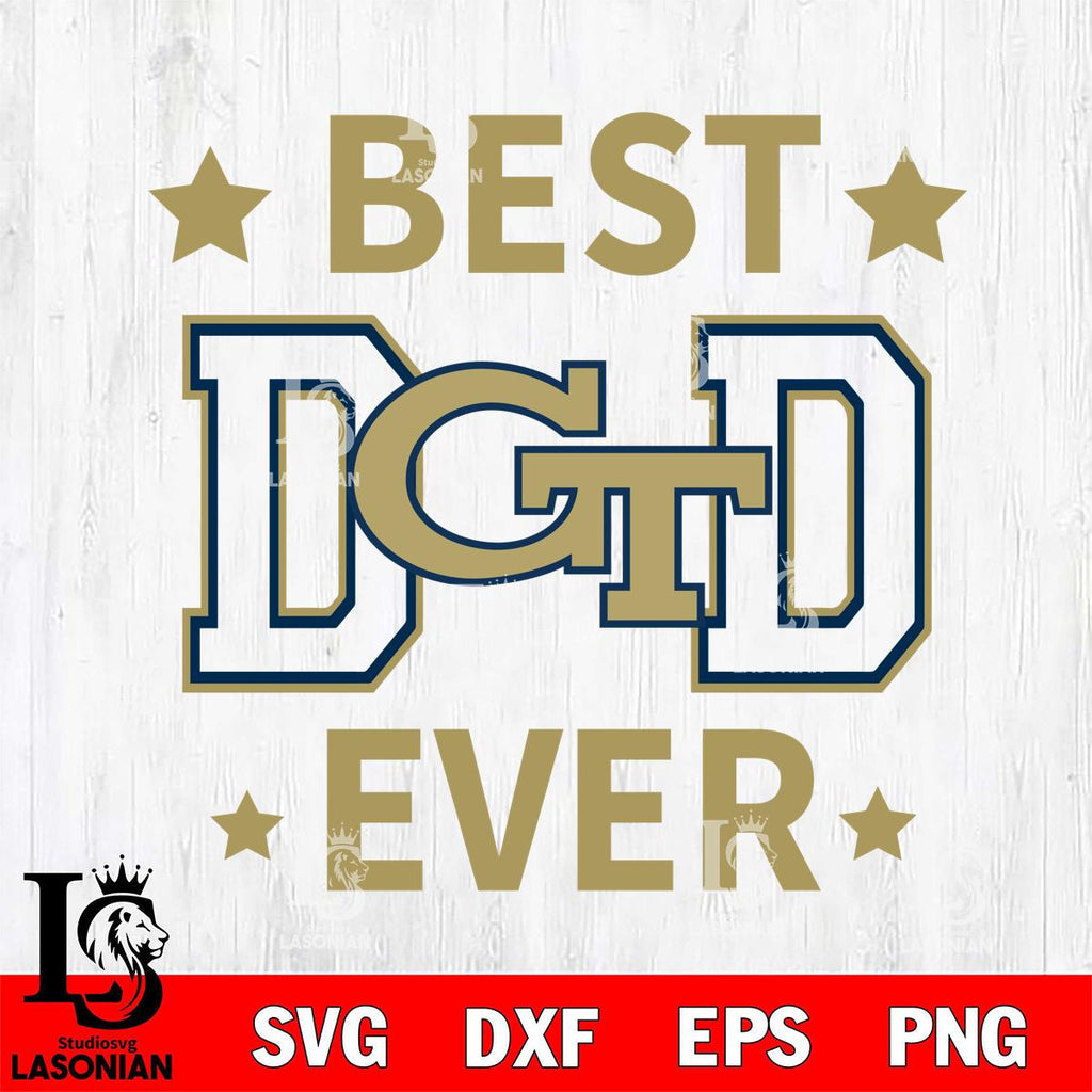 Georgia Tech Yellow Jackets Father Day Best Dad Ever – lasoniansvg