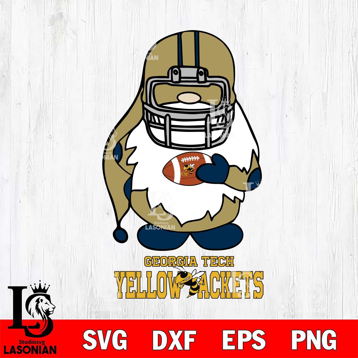 Georgia Tech Yellow Jackets Gnomes Christmas – lasoniansvg