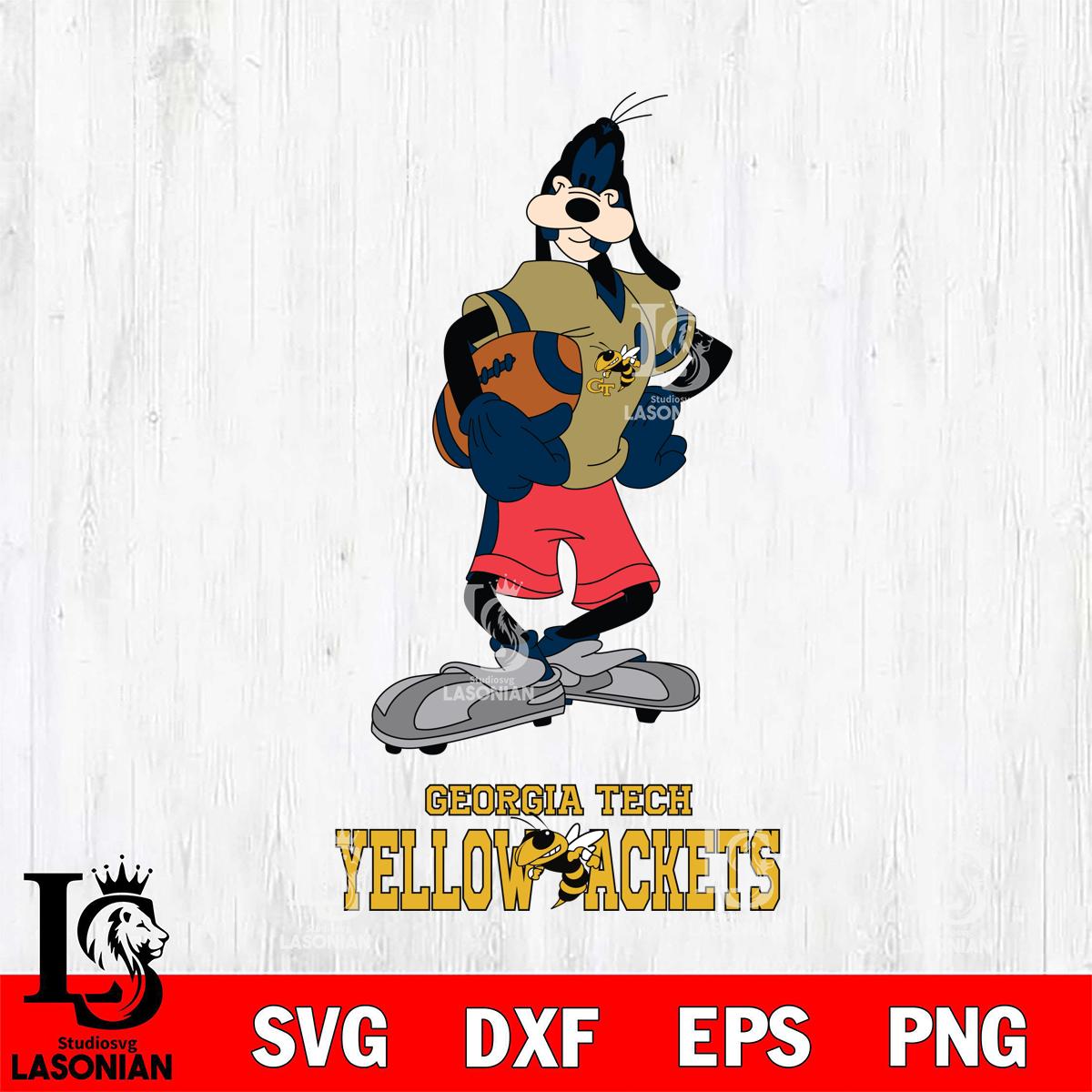 Georgia Tech Yellow Jackets Goofy Player – lasoniansvg